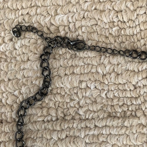 Vintage | Jewelry | Edgy Gunmetal Chain Strand Bib Necklace | Poshmark